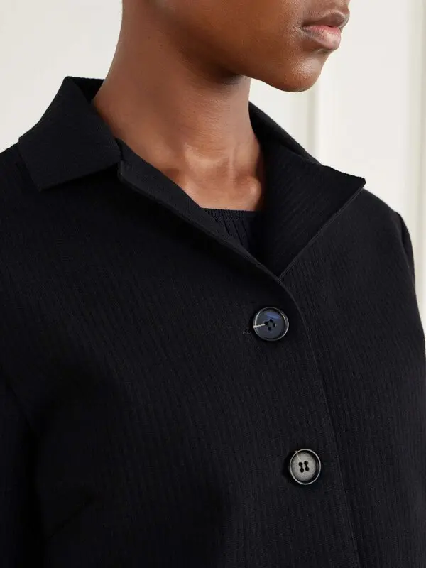HIGH SPORT Maude Ribbed Cotton-blend Jacket