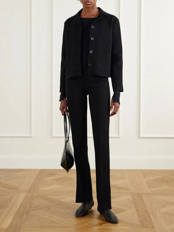 HIGH SPORT Maude Ribbed Cotton-blend Jacket