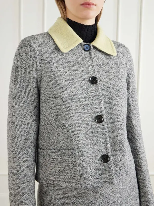 Proenza Schouler Gaelle Wool-blend Jacket - Gray