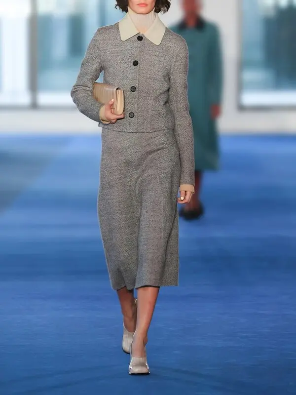 Proenza Schouler Gaelle Wool-blend Jacket - Gray