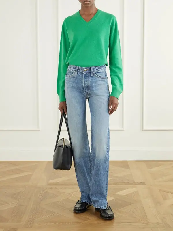 RÙADH The Sanderson Cashmere Sweater - Green