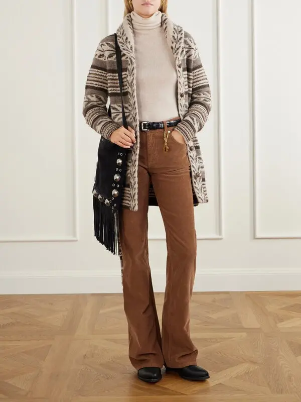 Ralph Lauren Rory Belted Alpaca-blend Cardigan - Brown