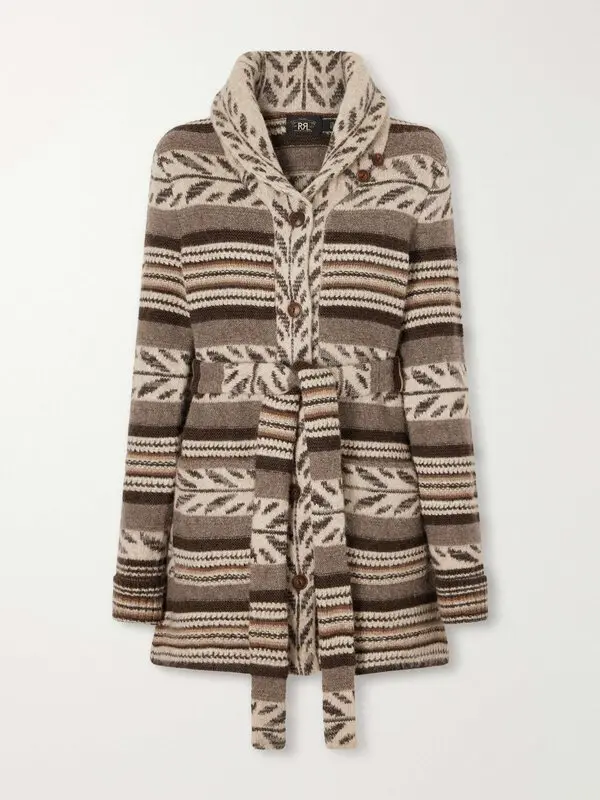 Ralph Lauren Rory Belted Alpaca-blend Cardigan
