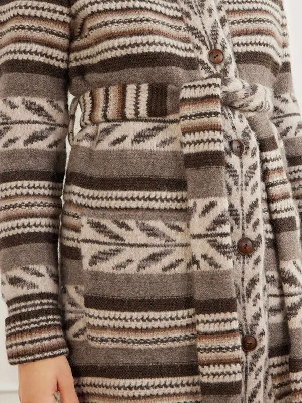Ralph Lauren Rory Belted Alpaca-blend Cardigan