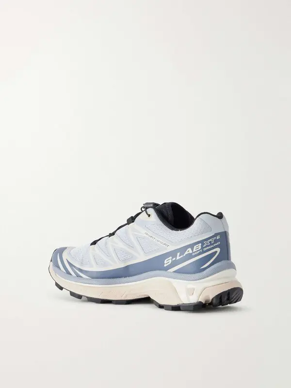 SALOMON X-t6 Rubber-trimmed Mesh Sneakers - Blue