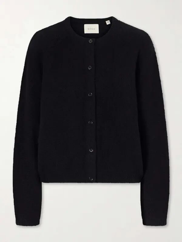 DÔEN Peroline Cashmere Cardigan - Black