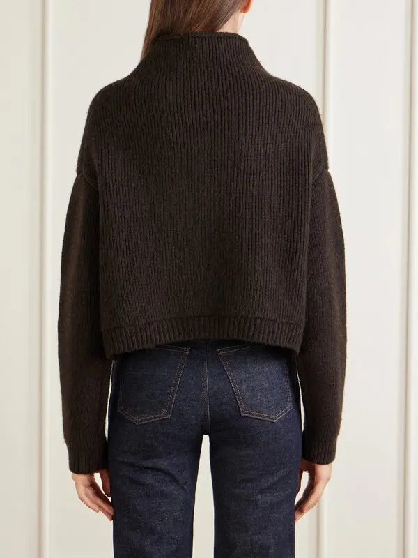 Khaite Marjorie Cashmere Cardigan - Brown