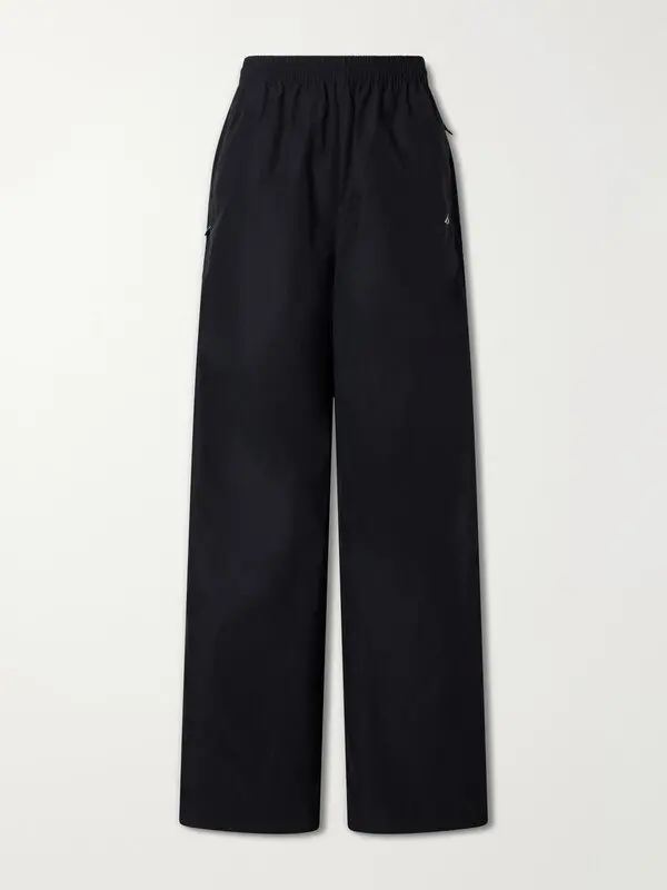 Balenciaga Cotton-blend Shell Pants - Black