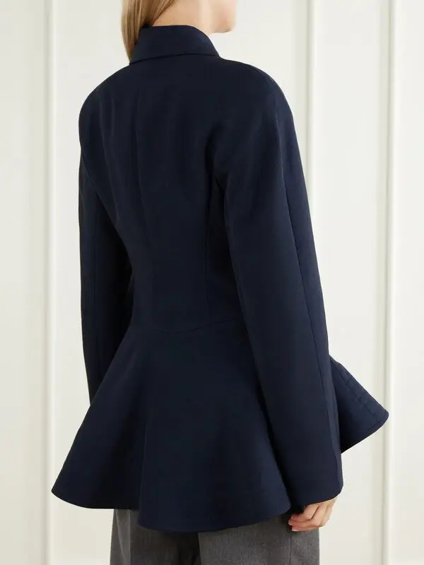Stella McCartney Crepe Peplum Jacket - Blue