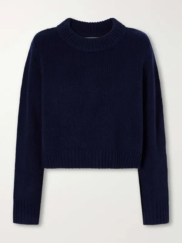 LA LIGNE Marin Wool And Cashmere-blend Sweater - Navy