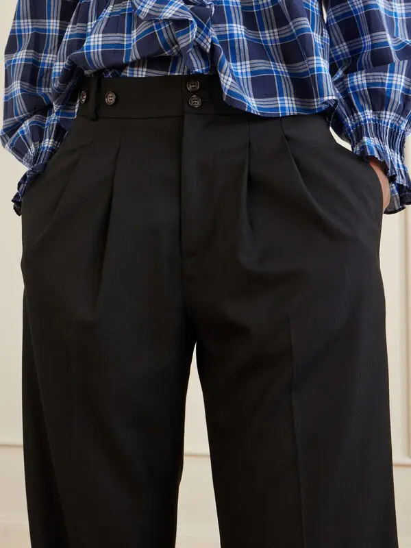 DÔEN Olivia Poplin Wide-leg Pants