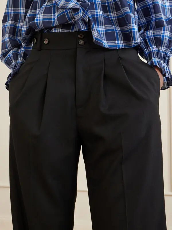 DÔEN Olivia Poplin Wide-leg Pants