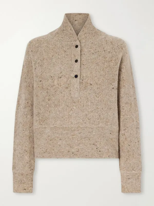 Co Cropped Wool And Cashmere-blend Turtleneck Sweater