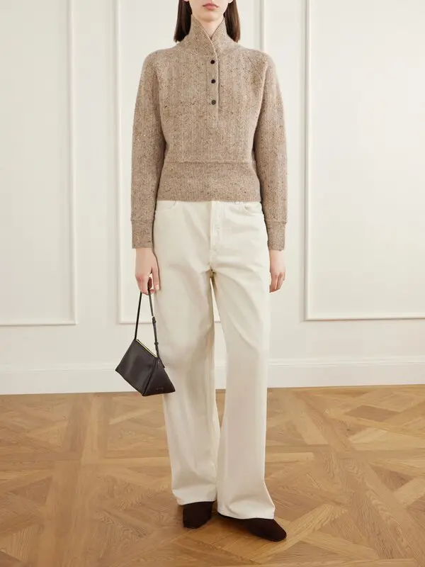 Co Cropped Wool And Cashmere-blend Turtleneck Sweater
