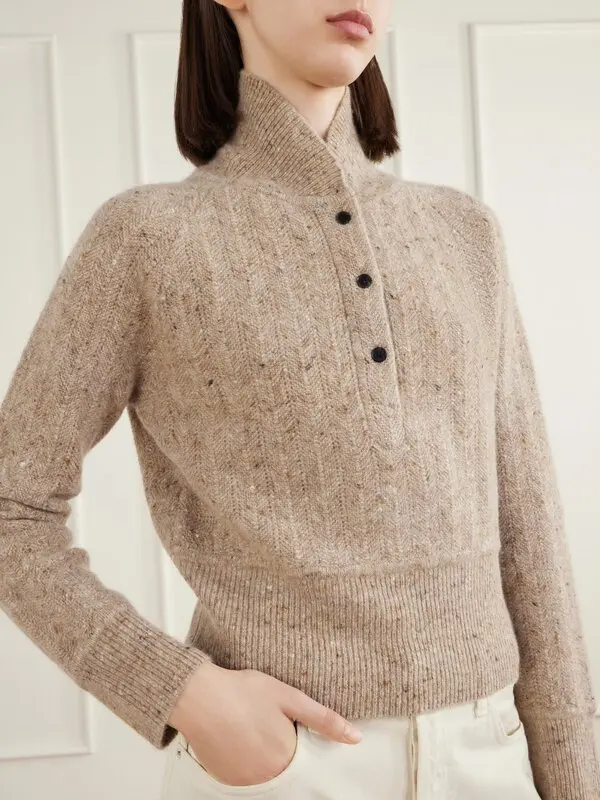 Co Cropped Wool And Cashmere-blend Turtleneck Sweater