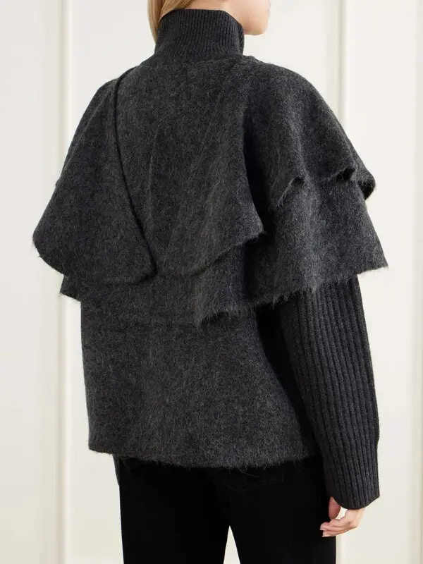 FRAME The Wrap Alpaca-blend Cardigan