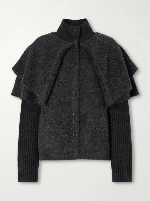 FRAME The Wrap Alpaca-blend Cardigan