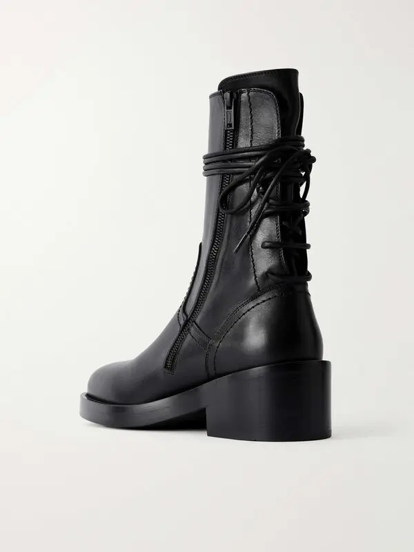 ANN DEMEULEMEESTER Henrica Leather Ankle Boots