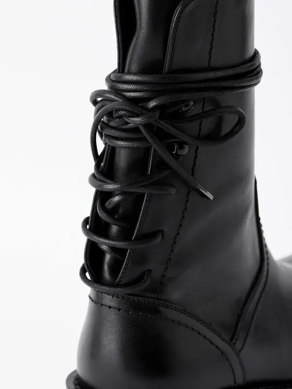 ANN DEMEULEMEESTER Henrica Leather Ankle Boots