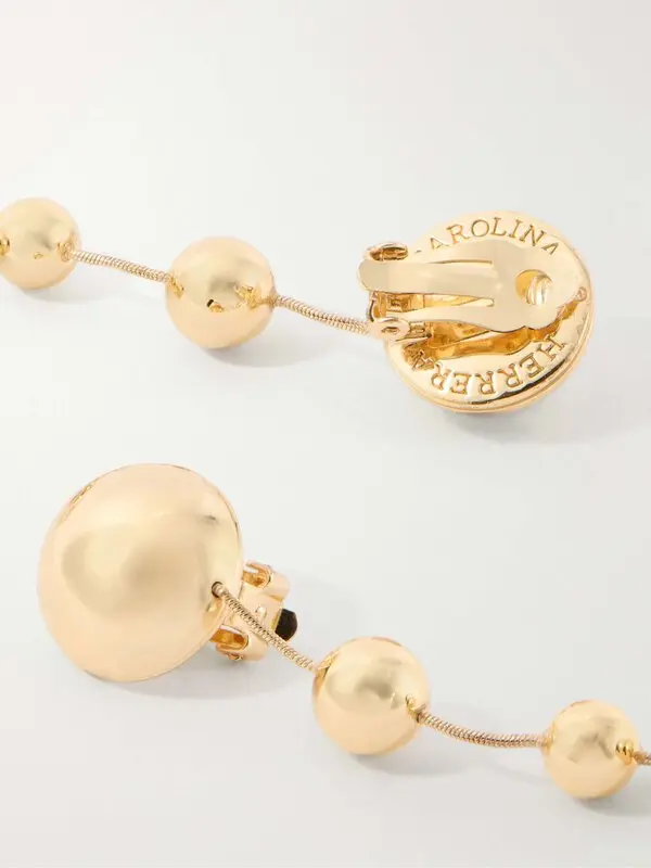Carolina Herrera Tone Earrings