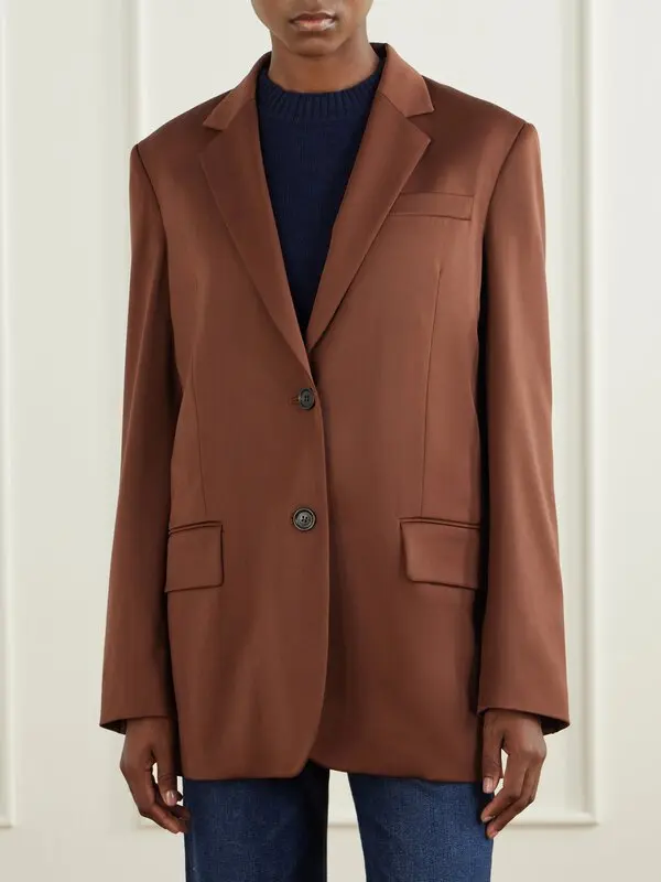Another Tomorrow Wool Blazer