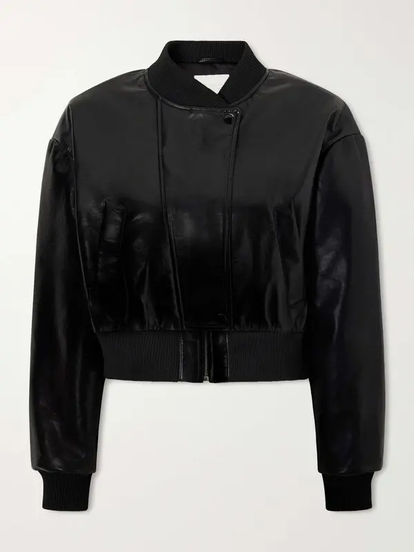 Citizens Of Humanity Camille Cropped Recycled-leather Jacket