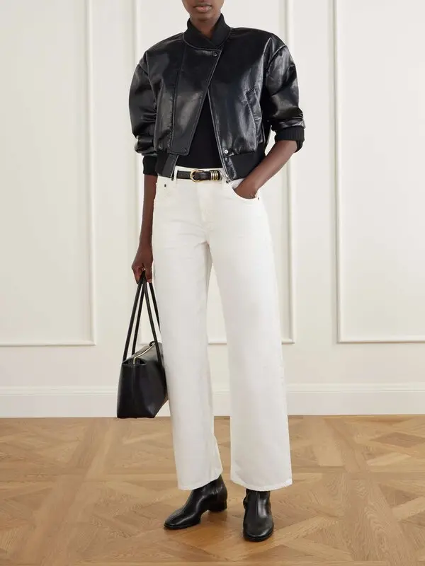 Citizens Of Humanity Camille Cropped Recycled-leather Jacket