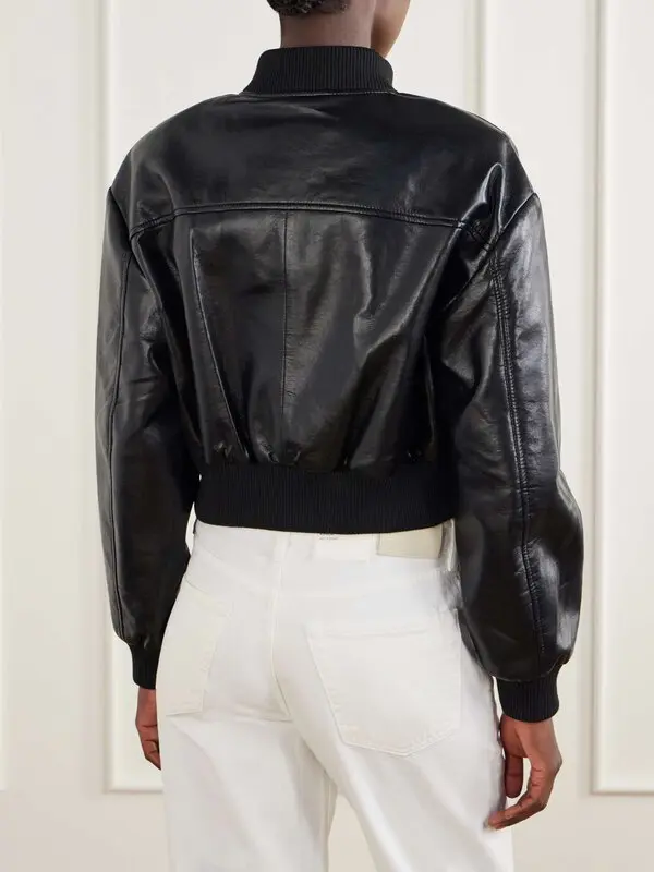 Citizens Of Humanity Camille Cropped Recycled-leather Jacket