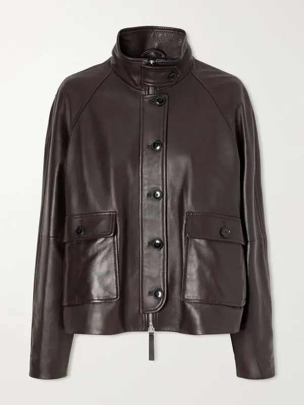 Proenza Schouler White Label Gio Leather Jacket - Chocolate
