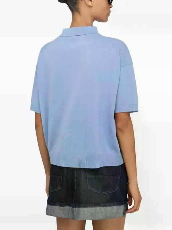 SEMICOUTURE Quarter-zip Short-sleeve Sweater