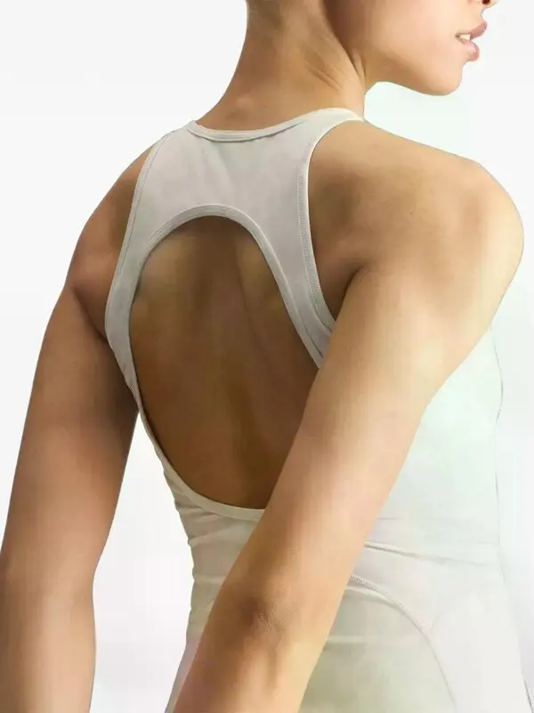 Adidas By Stella McCartney Cut-out Logo-print Dress