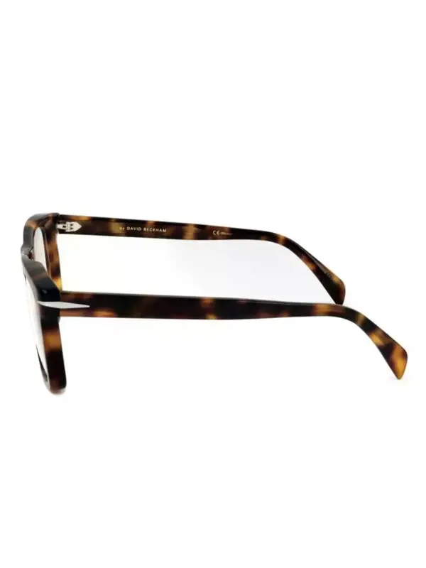 DB EYEWEAR BY DAVID BECKHAM Tortoise-shell Square Frame Glasses
