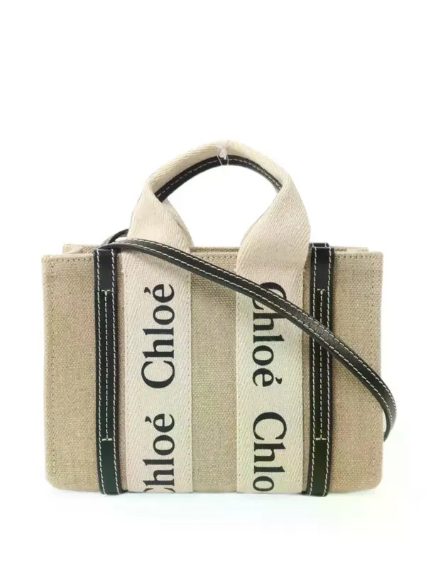 Chloé Woody Nano Tote Bag - Neutrals