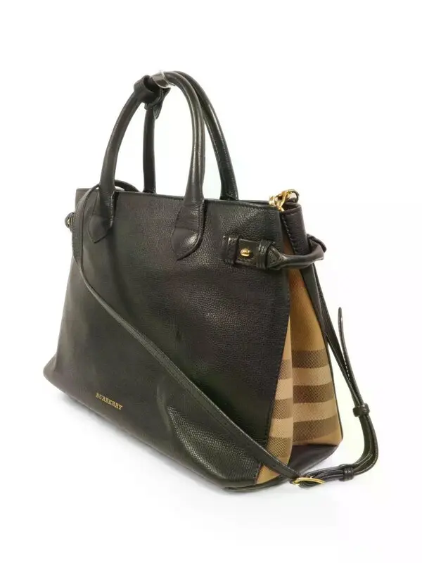 Burberry Banner Calf Leather Shoulder Bag