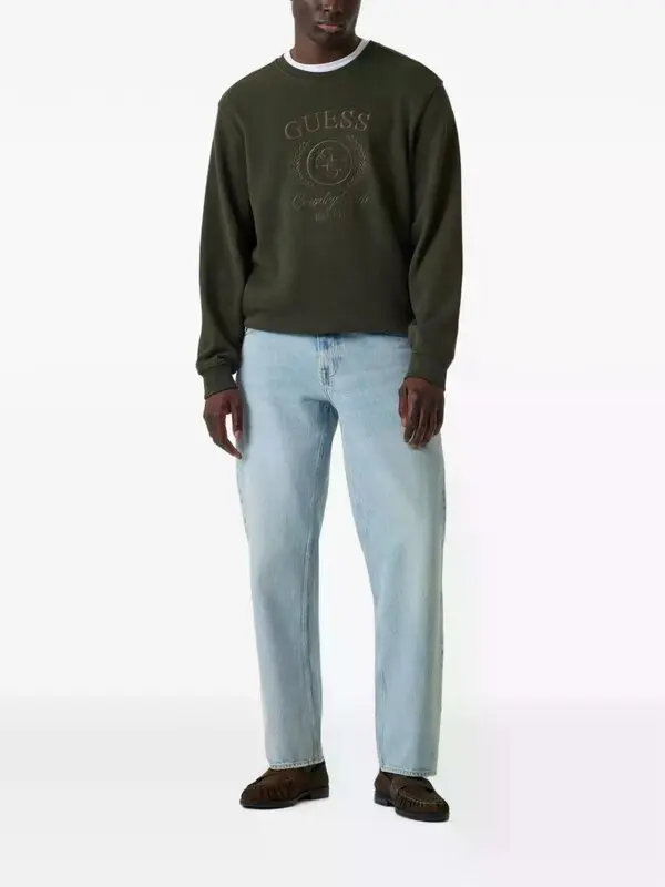Guess Logo-embroidered Sweatshirt