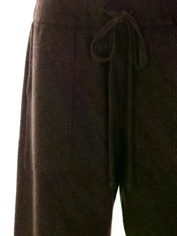 UMA WANG Drawstring-waist Frayed-edge Trousers