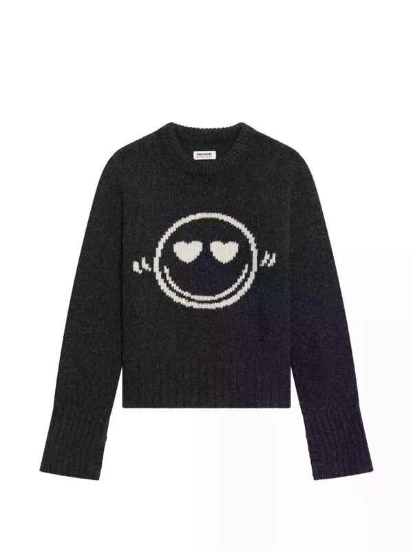 Zadig&Voltaire Intarsia-knit Merino-wool Sweater