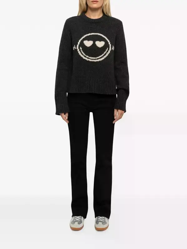 Zadig&Voltaire Intarsia-knit Merino-wool Sweater