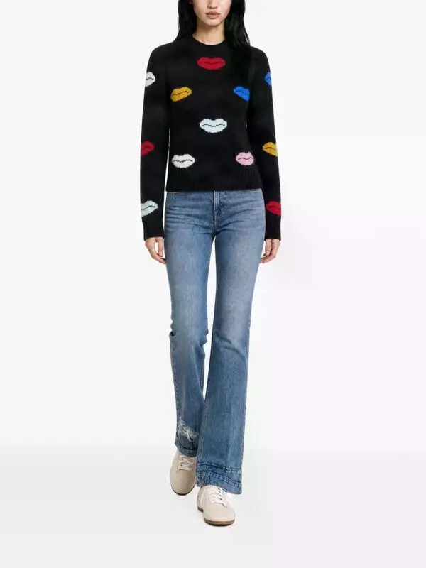 Fiorucci Lips-intarsia Long-sleeve Sweater