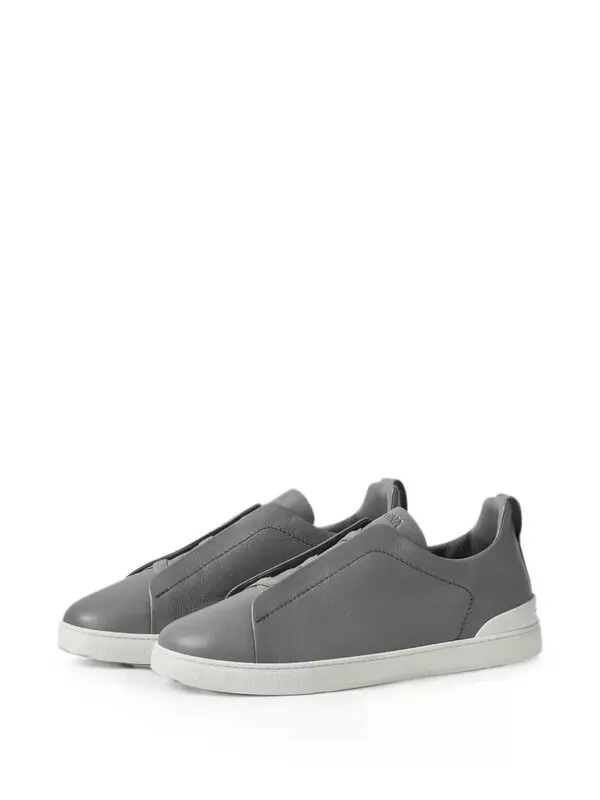 Zegna Mélange Triple Stitch™ Secondskin Sneakers - Grey