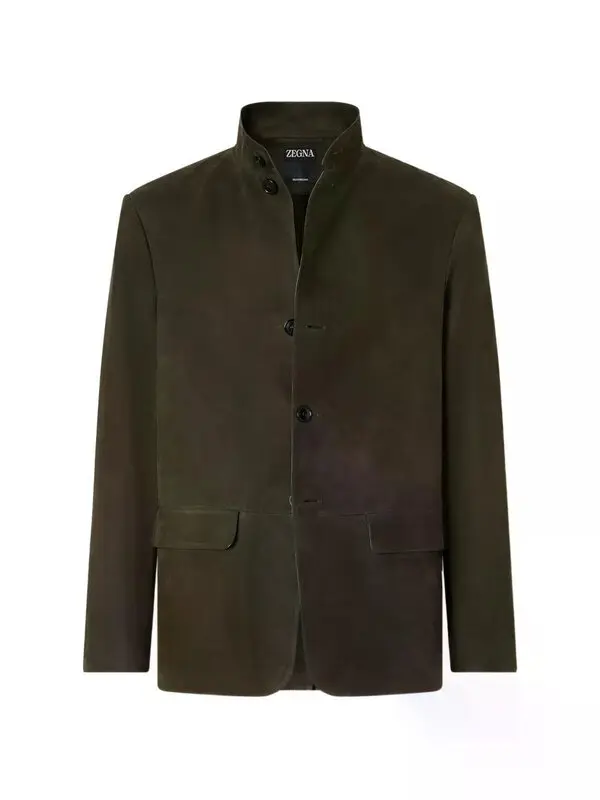 Zegna Dark Olive Secondskin Ii Conte Jacket