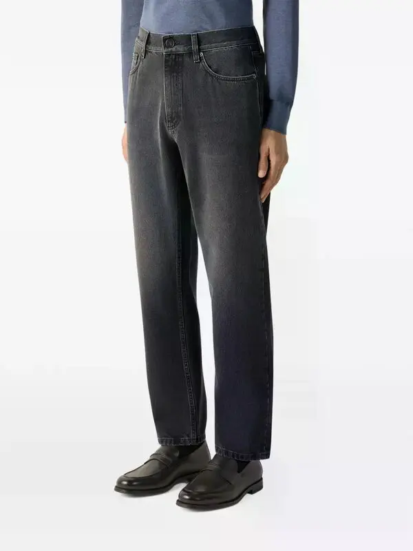 Zegna Dark Cotton Roccia Jeans - Grey