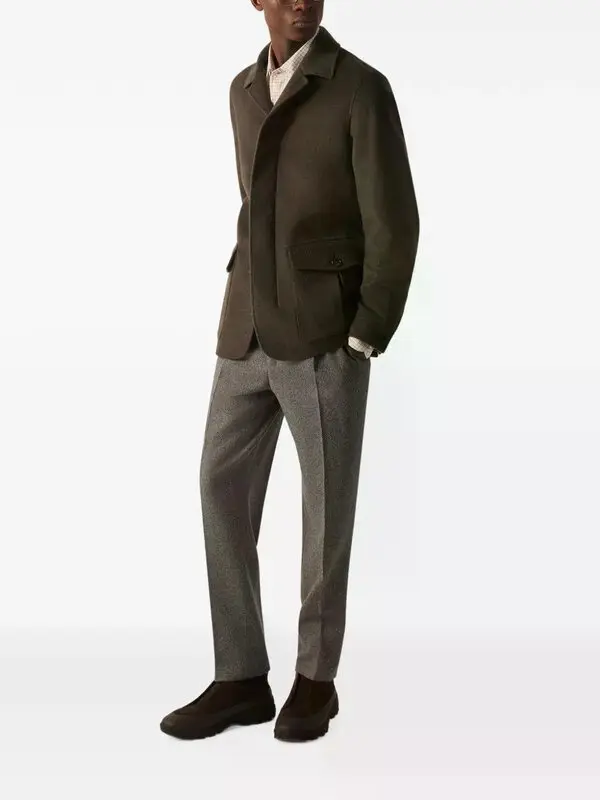 Zegna Check-pattern Silk Shirt
