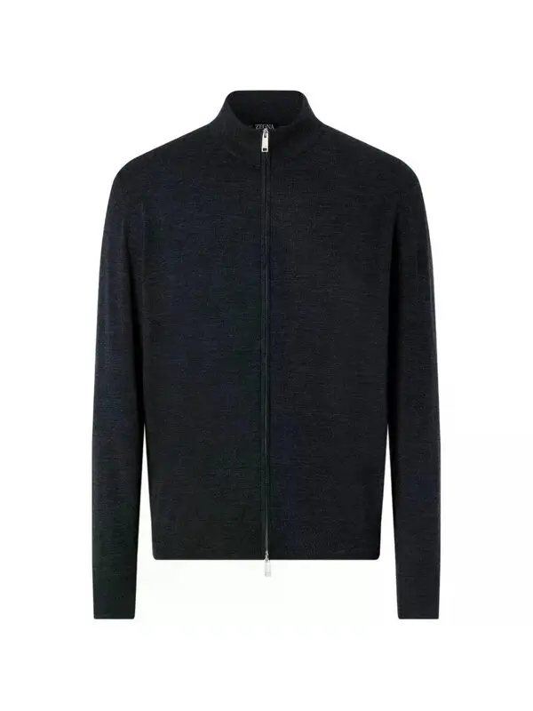 Zegna Trofeo 15milmil15 Wool Full Zip Cardigan