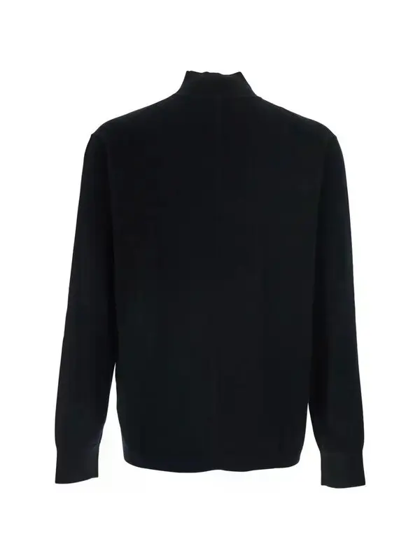 Calvin Klein Mock-neck Wool Sweater - Black