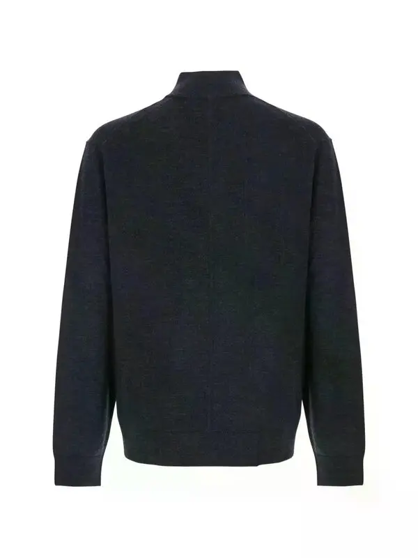 Calvin Klein Half-zip Wool Sweater - Grey