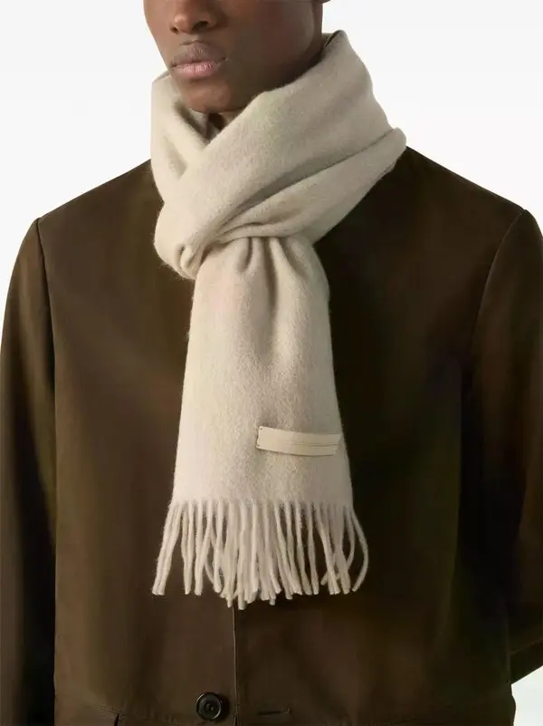 Zegna Cream White Oasi Cashmere Scarf - Neutrals
