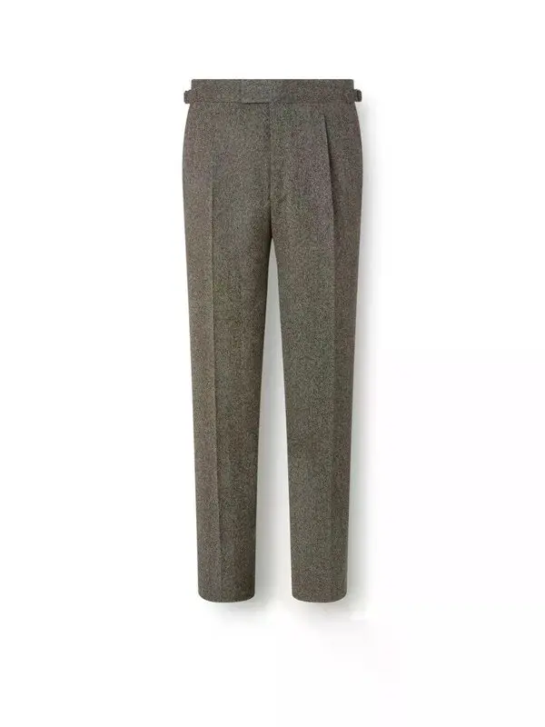 Zegna Light Taupe Wool And Cashmere Pants