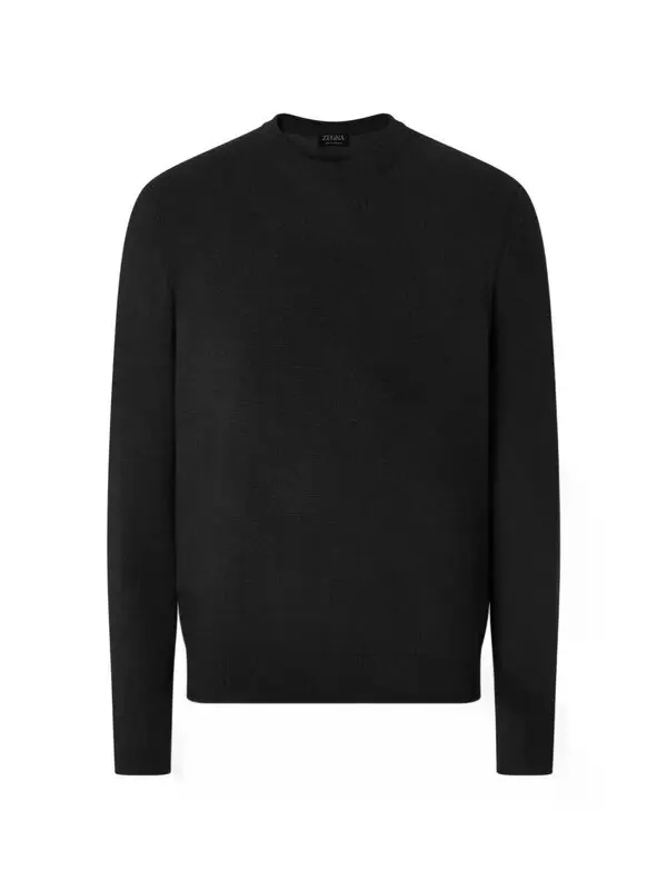 Zegna Oasi Cashmere Crew-neck Sweater