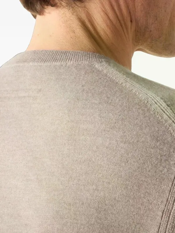 Zegna Light Taupe Oasi Cashmere Crewneck - Neutrals